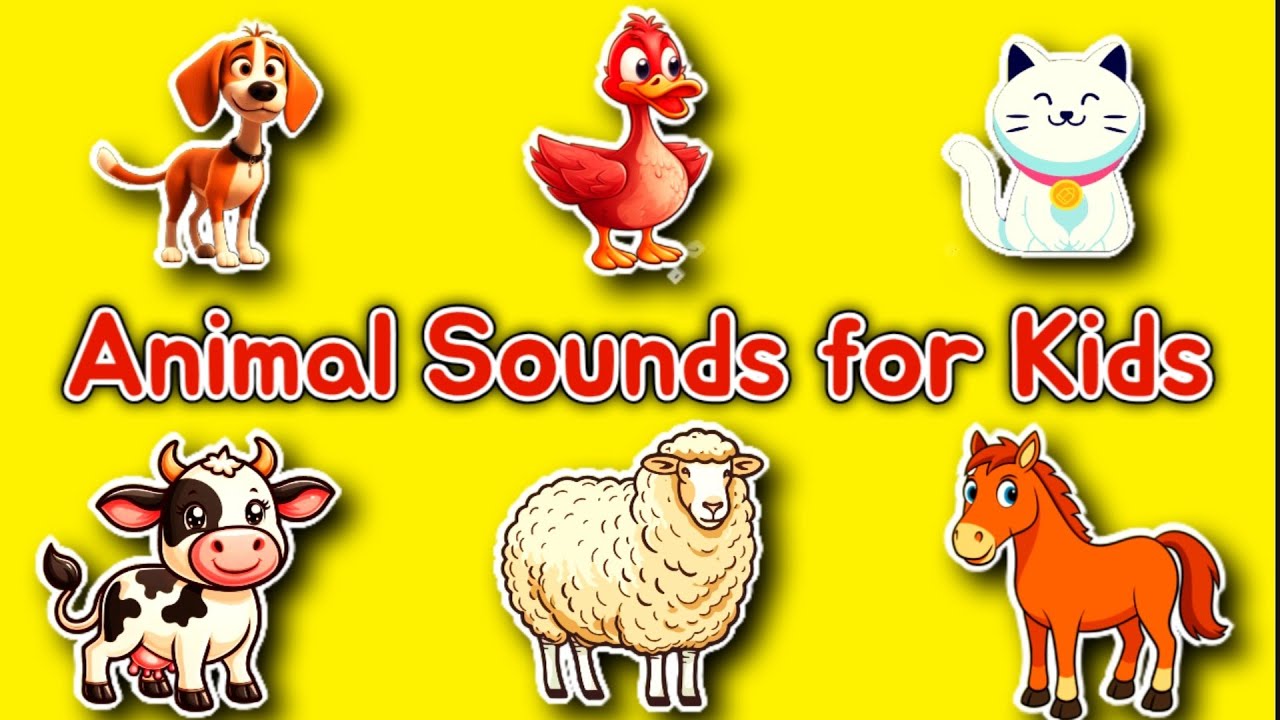 Learn Animal Sounds in 6 Languages | Fun Song for Kids | Cocomomokidstv ...
