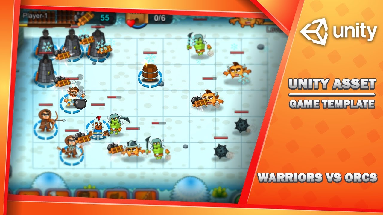 Warriors VS Orcs 2D - Complete Unity Game Template for Strategy Games ...