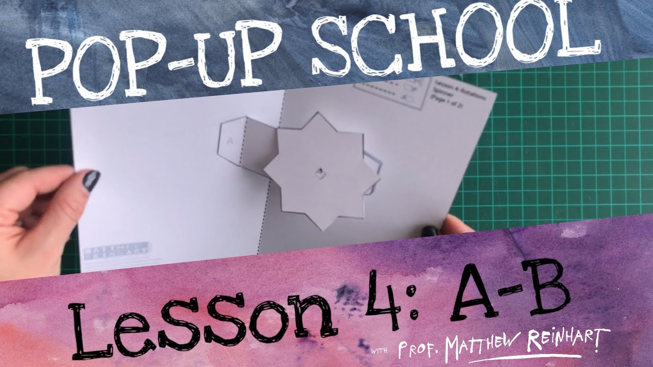 Pop-Up School with Matthew Reinhart: Lesson 4: A-B - YouTube