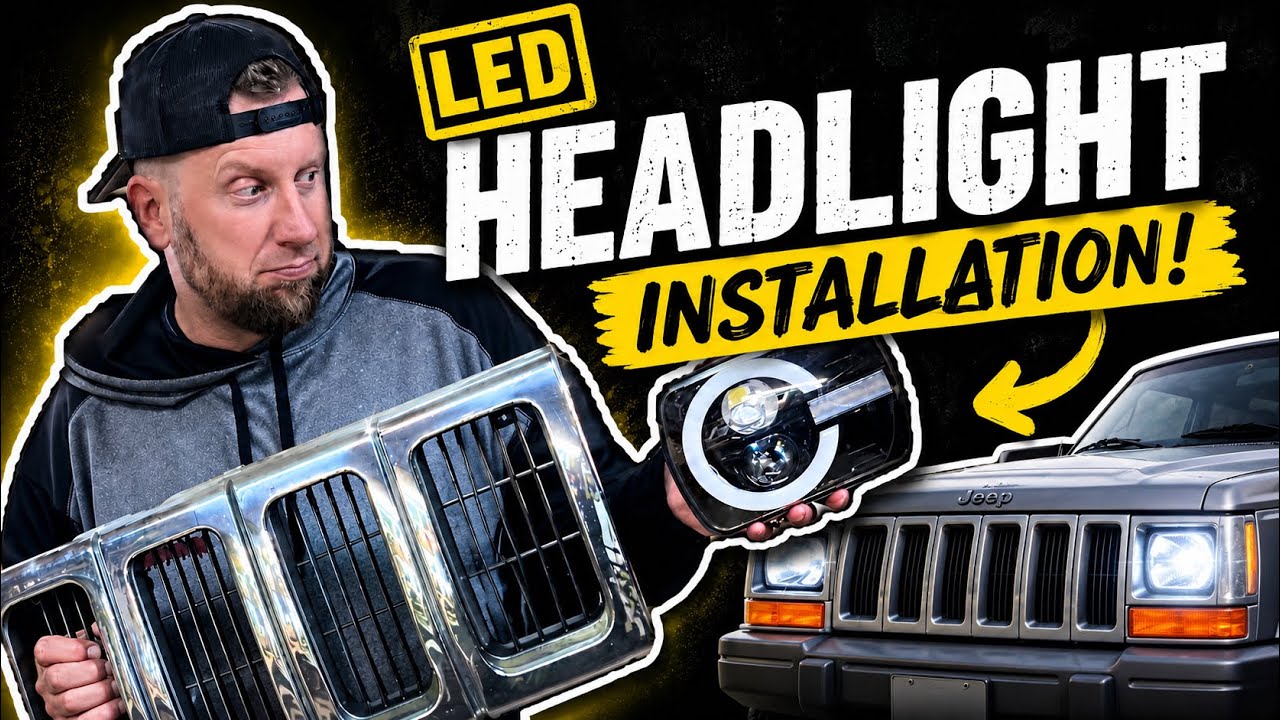 Jeep Grand Cherokee ZJ Aftermarket LED Headlight Installation And NEW jeep-grand-cherokee-zj-aftermarket-led-headlight-installation-and-new