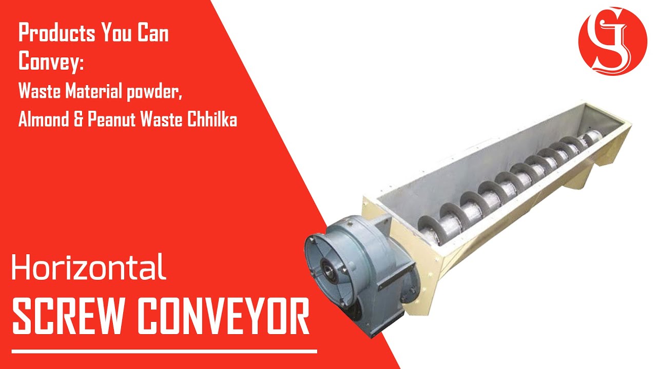 Horizontal Screw Conveyor | S.G. Conveyors & Automations - YouTube