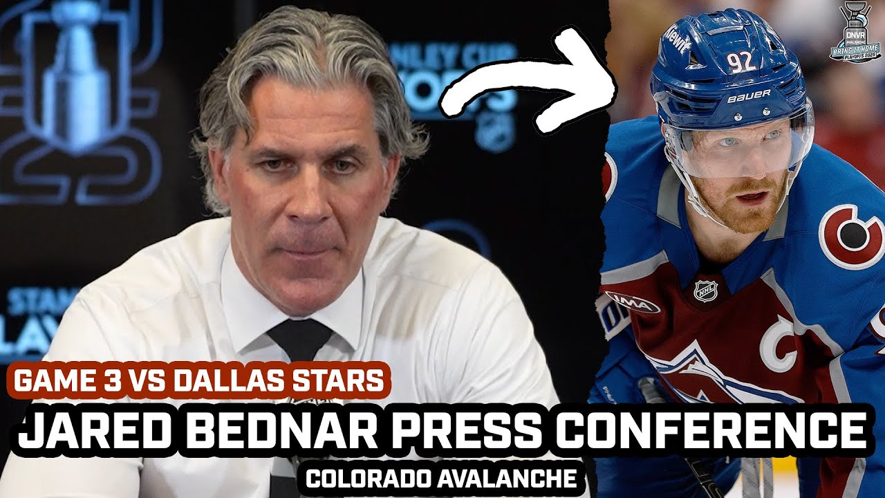 Jared Bednar on Landeskog EMOTIONAL Return in Game 3 OT LOSS vs Stars ...