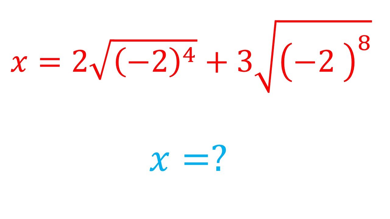 Nice Square Root Math Simplication| Find the Value of X - YouTube