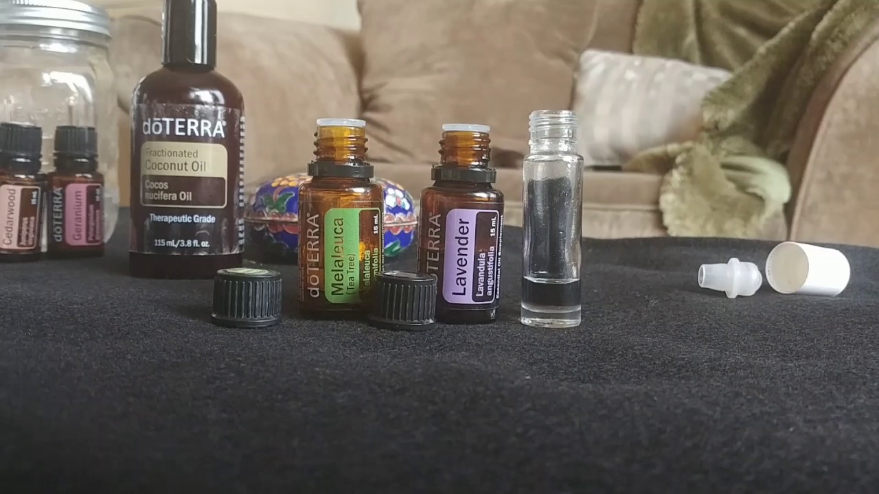 How to Make Roll-On Natural Deodorant with Essential Oils - YouTube