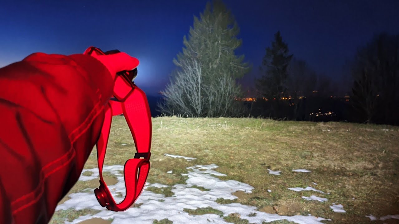 Fenix HM65R-T LED headlamp - beamshots - YouTube