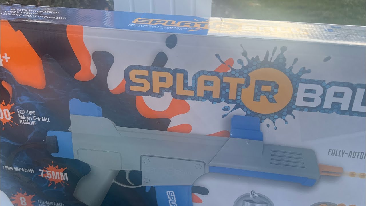 unboxing a splatter ball gun - YouTube