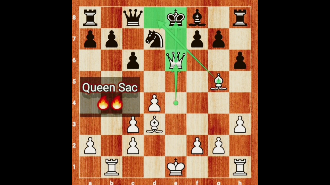 Glorious Queen Sac with Double Bishop Checkmate in Caro Kann Opening🔥🔥 ...