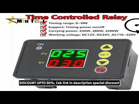 0-999s/min/hour T2310 Digital Time Controller Countdown Timer Switch DC 12V 24V A220VC 110 - YouTube