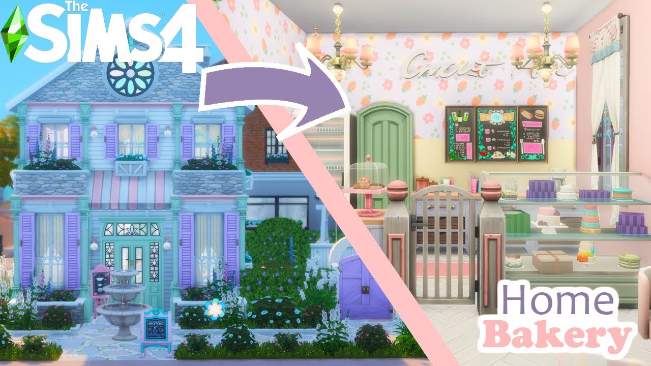 Home Bakery | Sims 4 Speed Build - YouTube