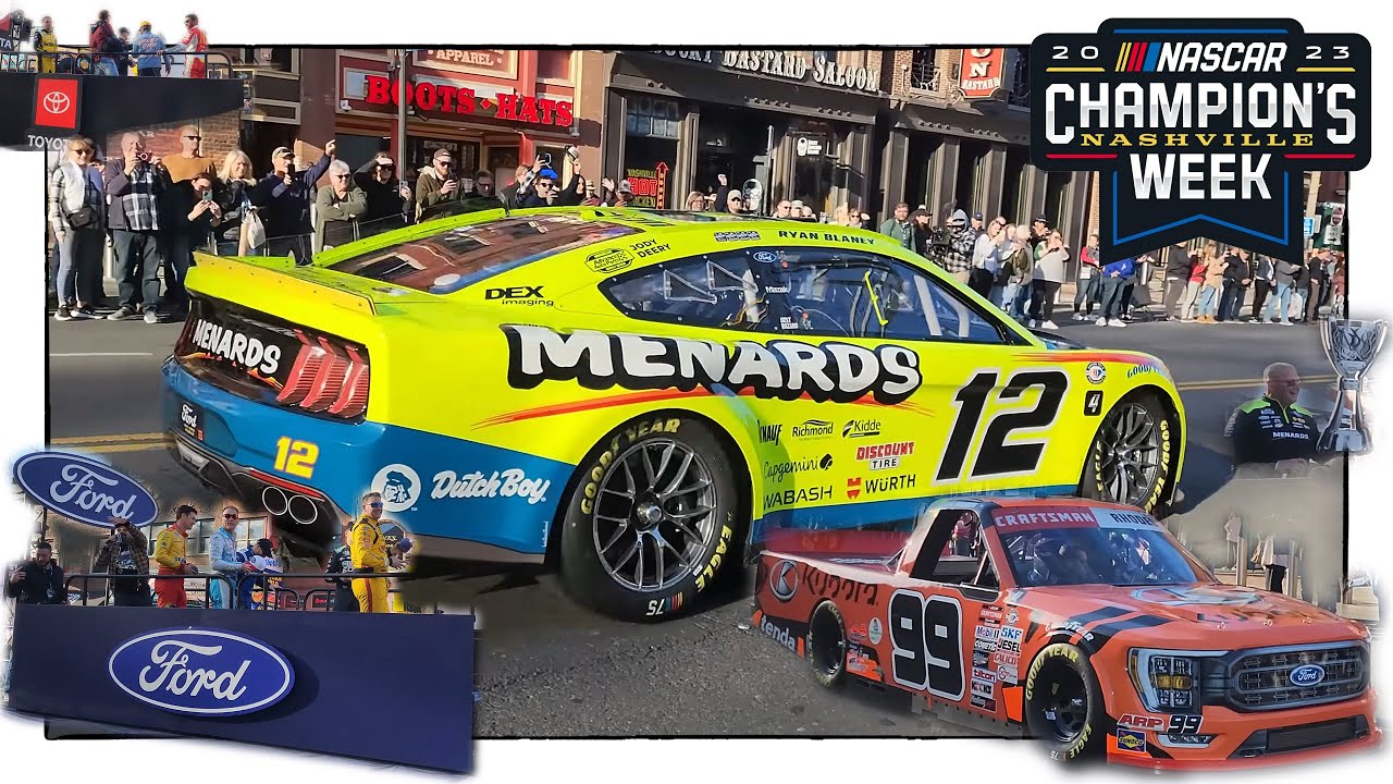 NASCAR Champions Parade in Nashville - NASCAR Champions Week - YouTube