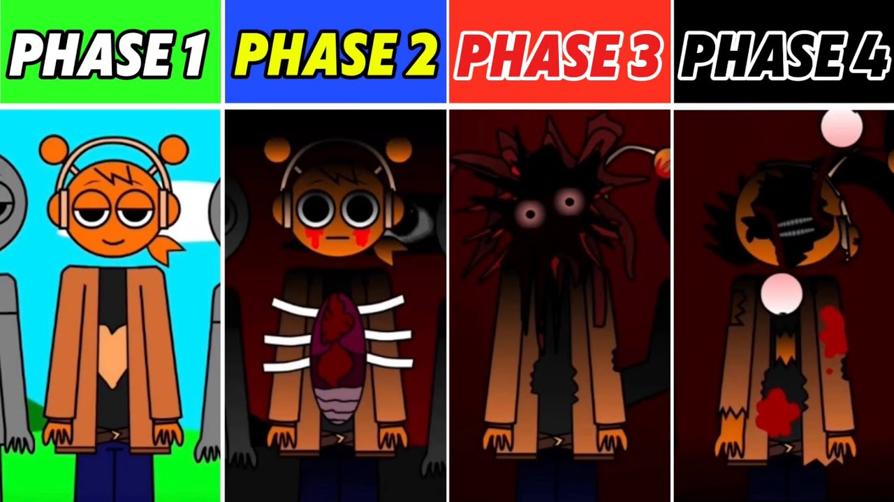 Phase 1 VS Phase 2 VS Phase 3 VS Phase 4 in Incredibox Sprunki But ...
