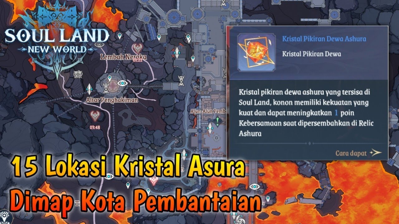 15 Lokasi Kristal Dewa Ashura Map Kota Pembantaian - Soul Land New ...