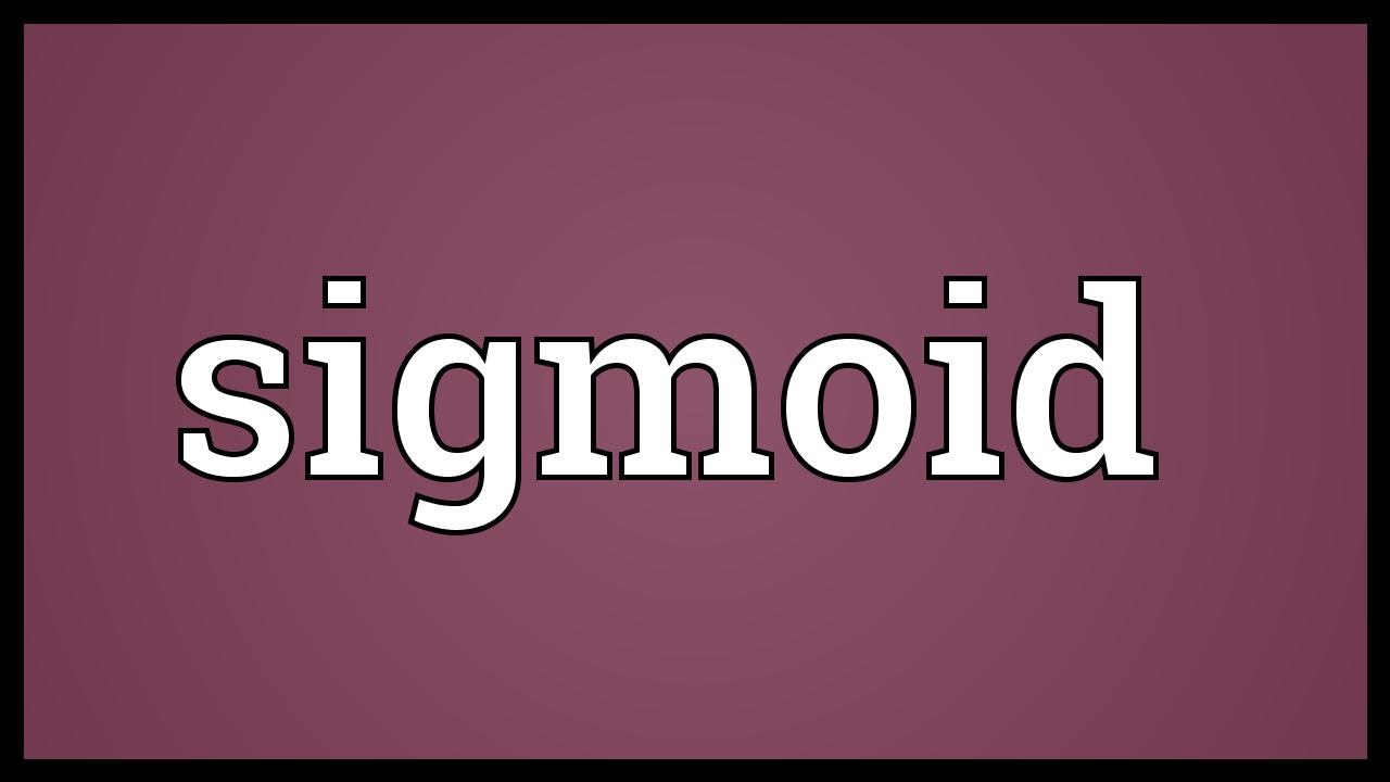 Sigmoid Meaning - YouTube