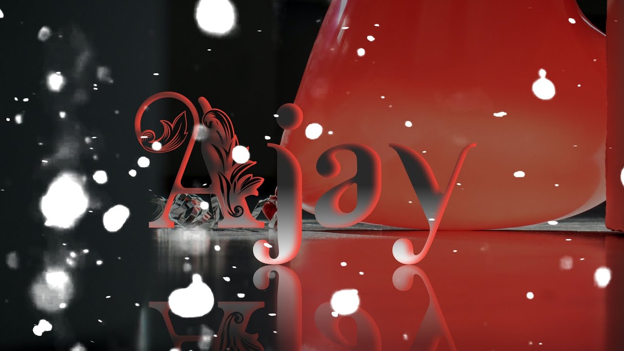 Ajay Name Letter Wallpaper