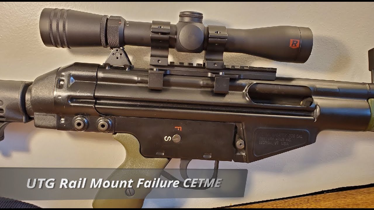 UTG Low Profile Rail Mount Failure on CETME Rifle .308 / 7.62x51 - YouTube