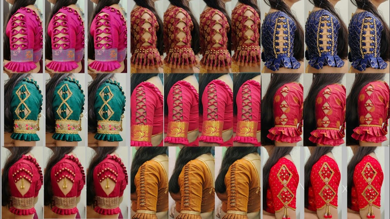 blauj Astin design||blouse back neck designs|blouse sleeve design||baju ...