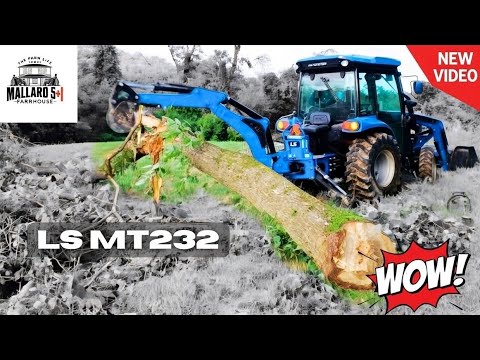 Extreme Log Handling with LS Tractor MT232 - YouTube
