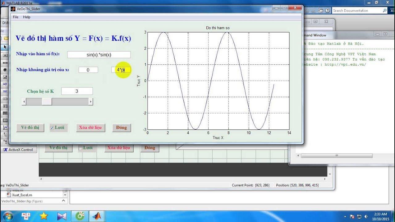 Slider trong Matlab - Trung tam VPT HN - YouTube