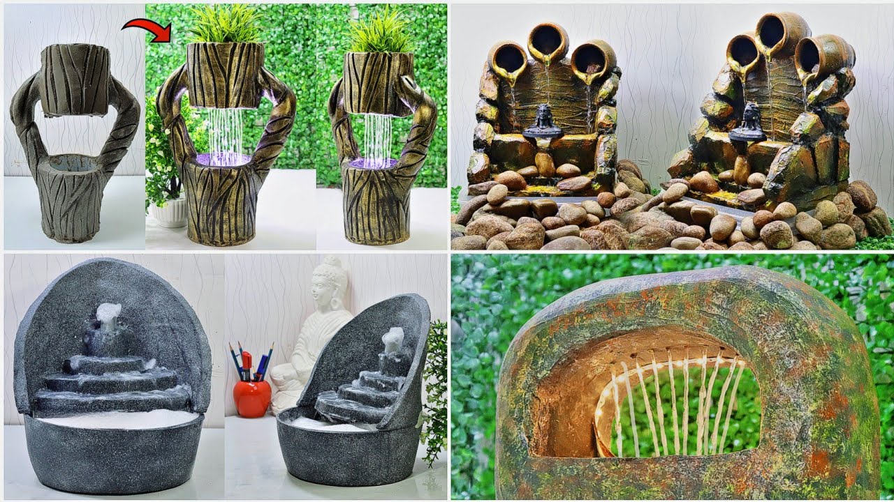 Cemented Craft - Amazing 4 Best Homemade Indoor Strongest Waterfall ...