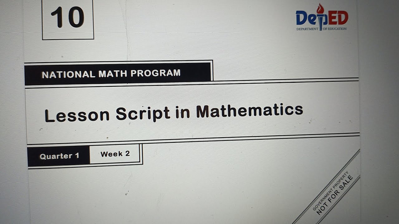 Grade 10 NMP: Q1W2 ( Day 5) - YouTube