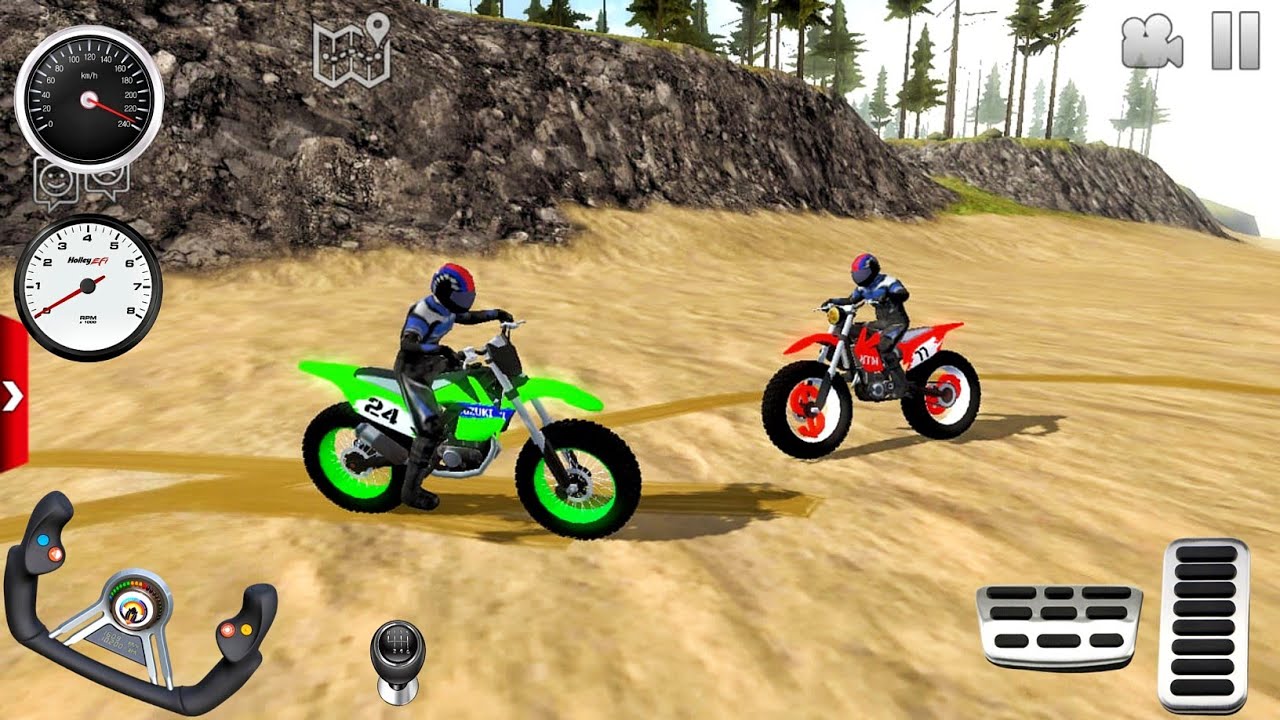 Motocross Bike Racing Online 2 Player's On Gameplay FHD Stimulator ...