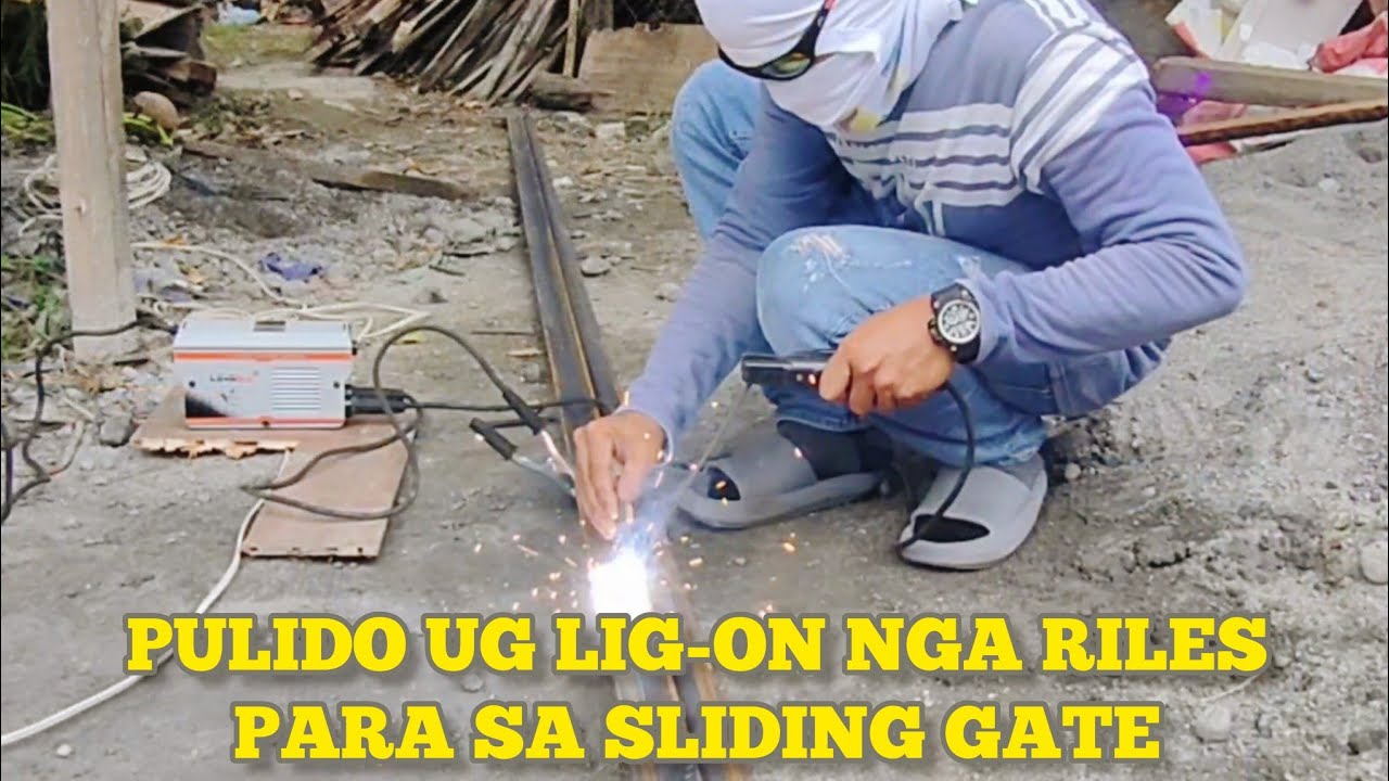 Paano Gumawa Ng Matibay Na Riles Para Sa Sliding Gate || Pulido Ug Lig ...