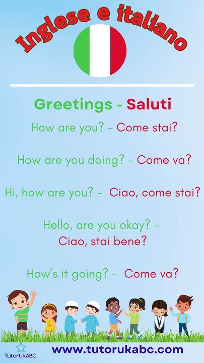 Greetings (Saluti) in Italian and English | Simple Multi Language ...
