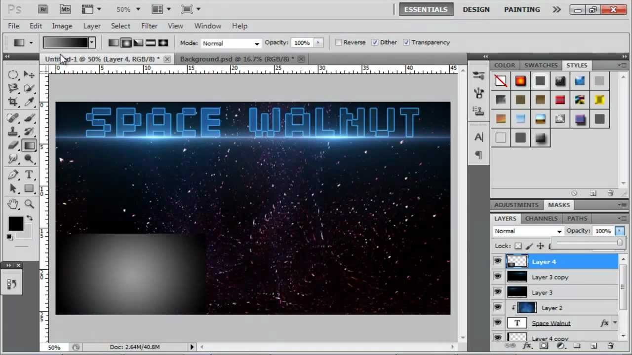 Space Walnut Video Outro Speed Art HD - YouTube