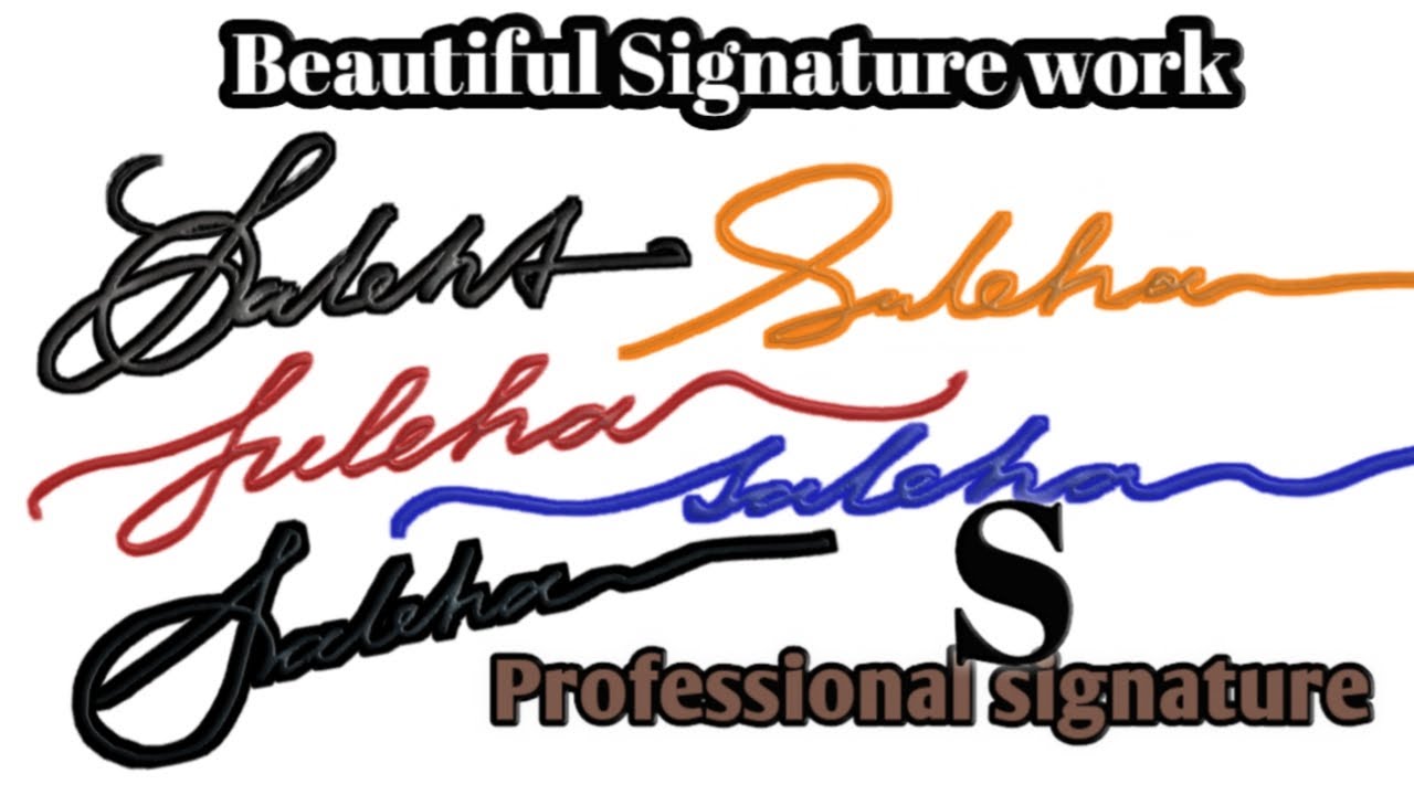 Excellent Signature Work For Customer Request [Good-Looking] Signature ...