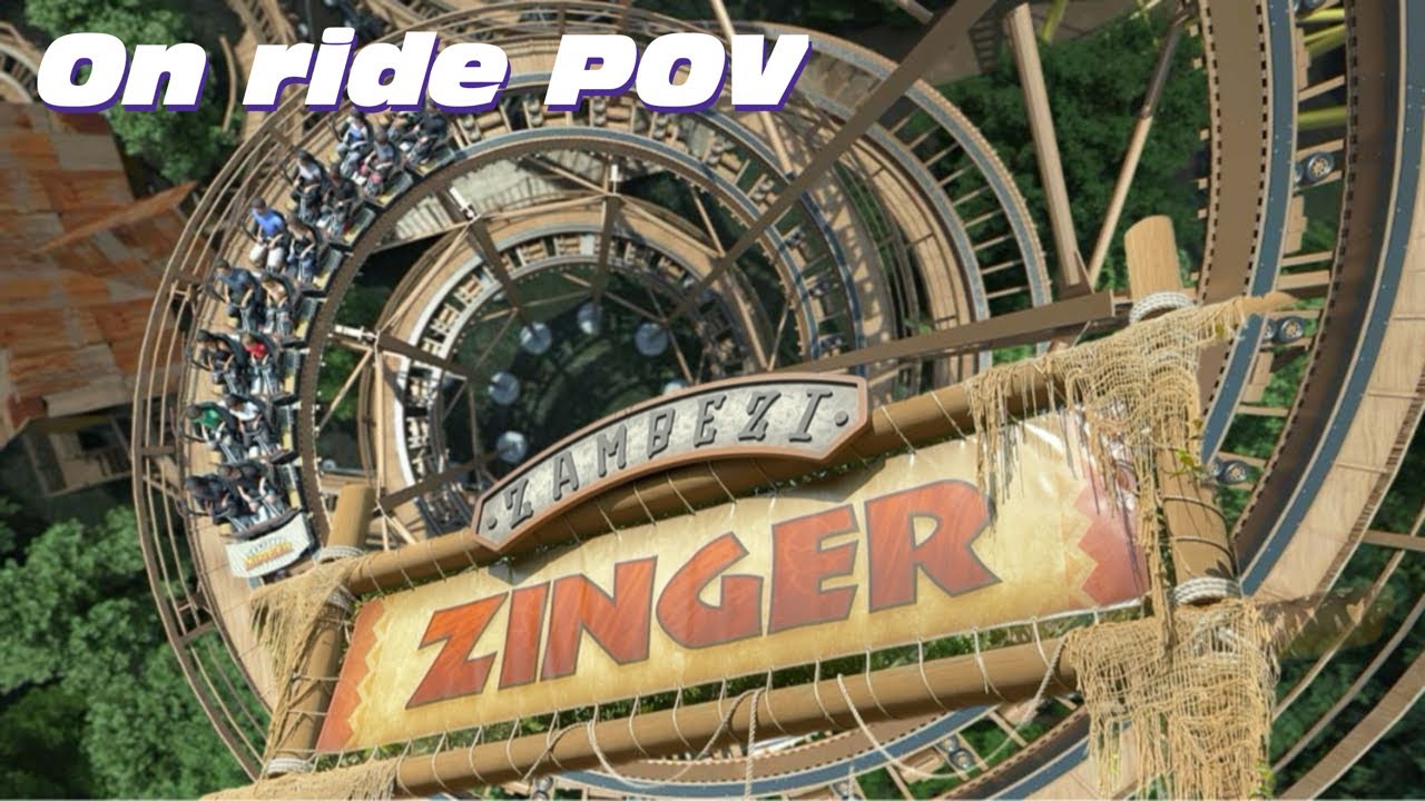 ZAMBEZI ZINGER ROLLER COASTER (BEST POV) - YouTube