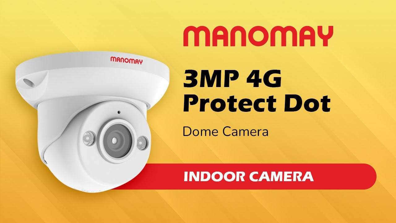 3MP 4G Protect Dot Dome Camera | SIM-Based Smart Security for Indoor ...