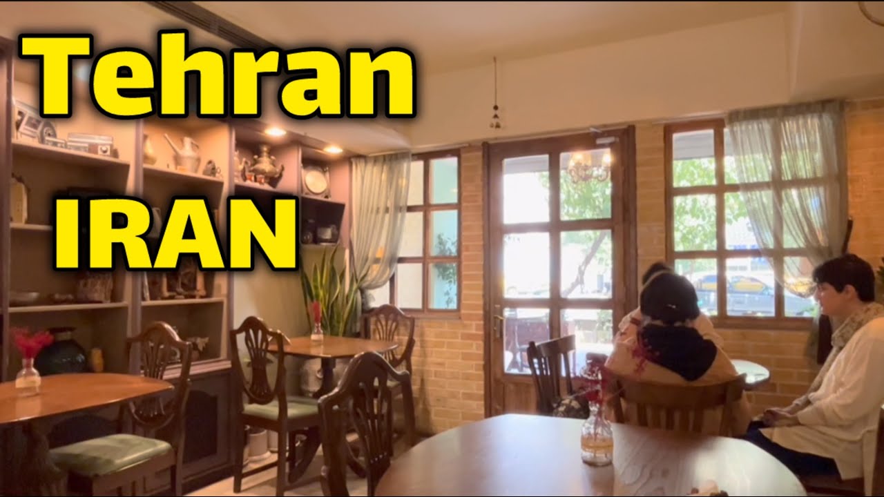 IRAN 2024, Enghelab Street , Tehran, at midday in the summer / کافه ...