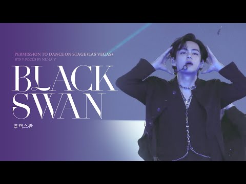 220409 Permission to Dance on Stage in Las Vegas - Black Swan / BTS V / 방탄소년단 뷔 (4K fancam)