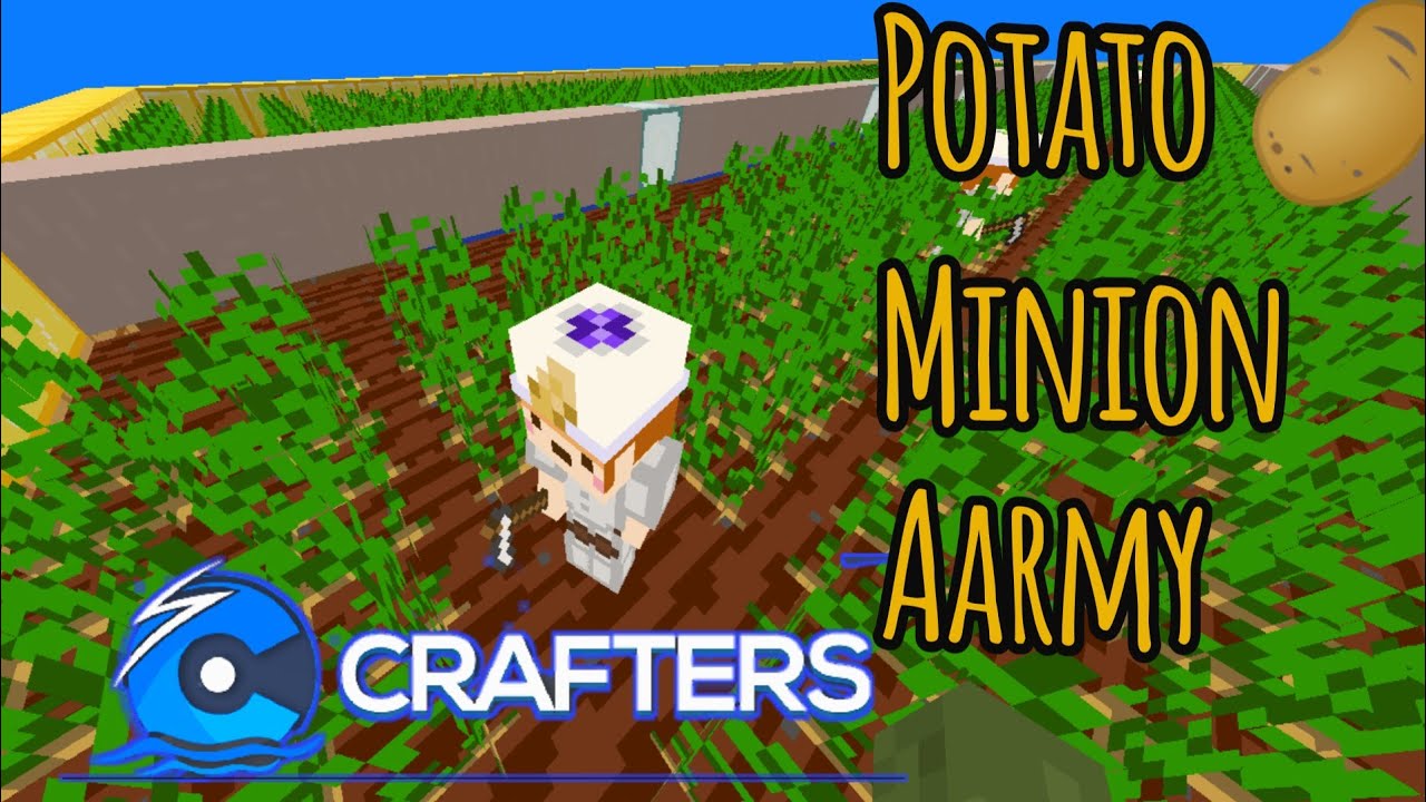 Potato 🥔 Minion Aarmy #crafters_skyblock - YouTube
