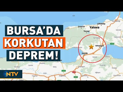 İstanbul'dan Hissedilen Bursa'da Korkutan Deprem | NTV