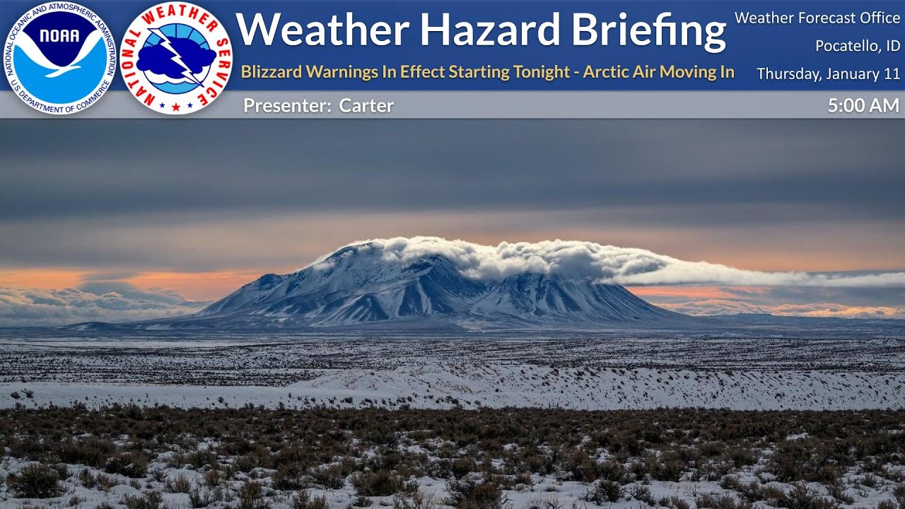 01/11/24 Hazard Briefing - Blizzard Warnings Now In Effect Starting ...