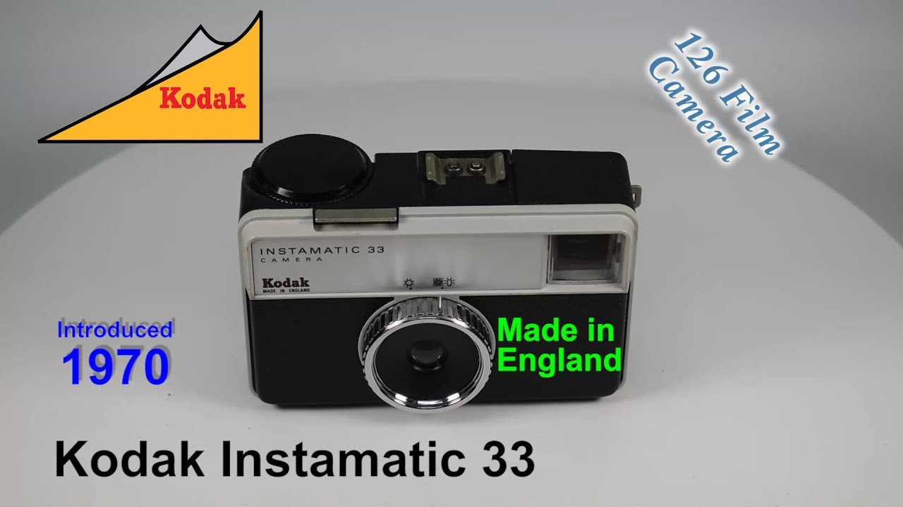 1970 Kodak Instamatic 33 - 126 Film Camera - YouTube