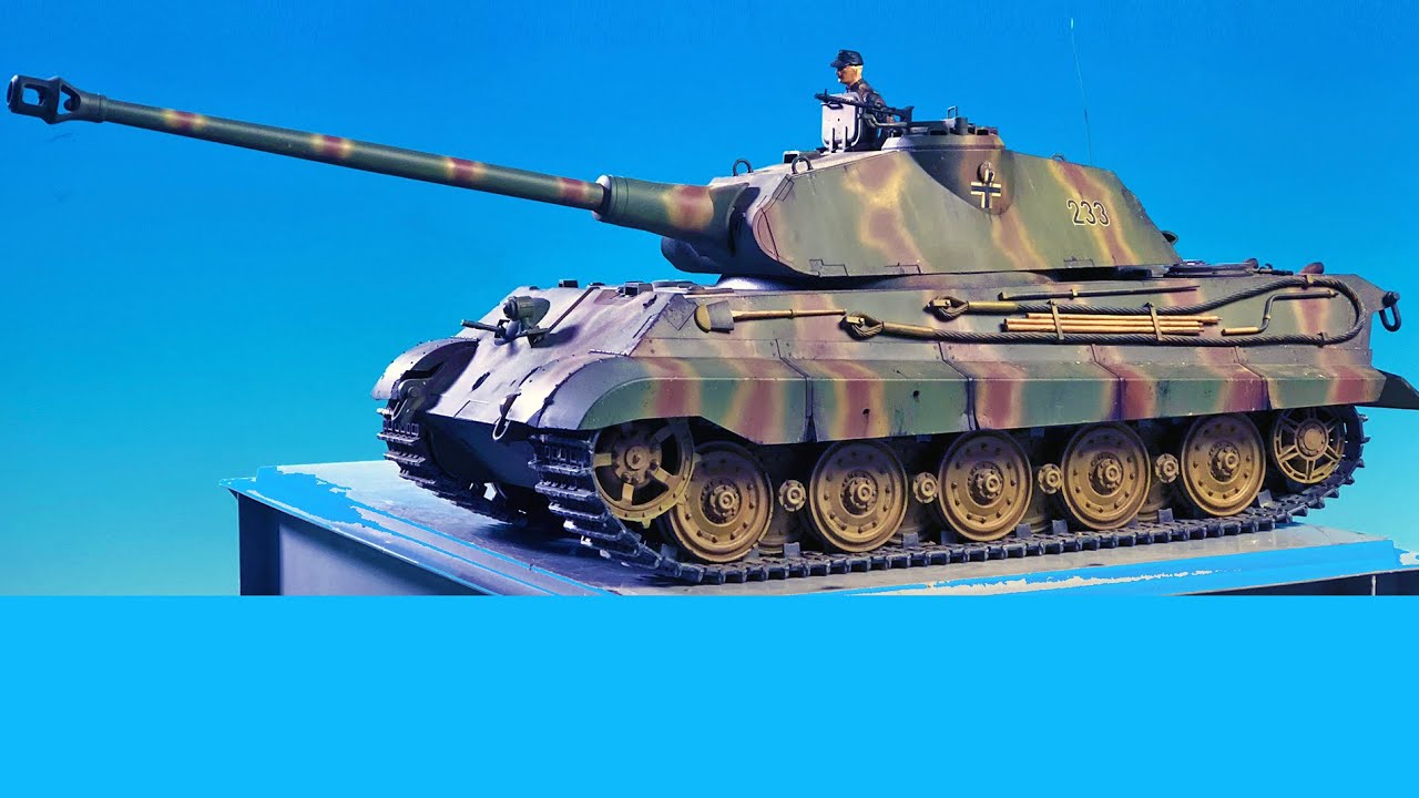 Köngstiger Testlauf ♦ King Tiger Test Run ♦ RC Model Tank 1/16 Metal ...