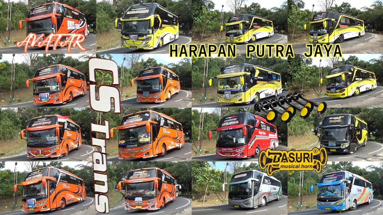 Mobil Bus Telolet Avatar BRIS TRANS, D'LIMA BRAGA TRANS, Rossa BANTER ...