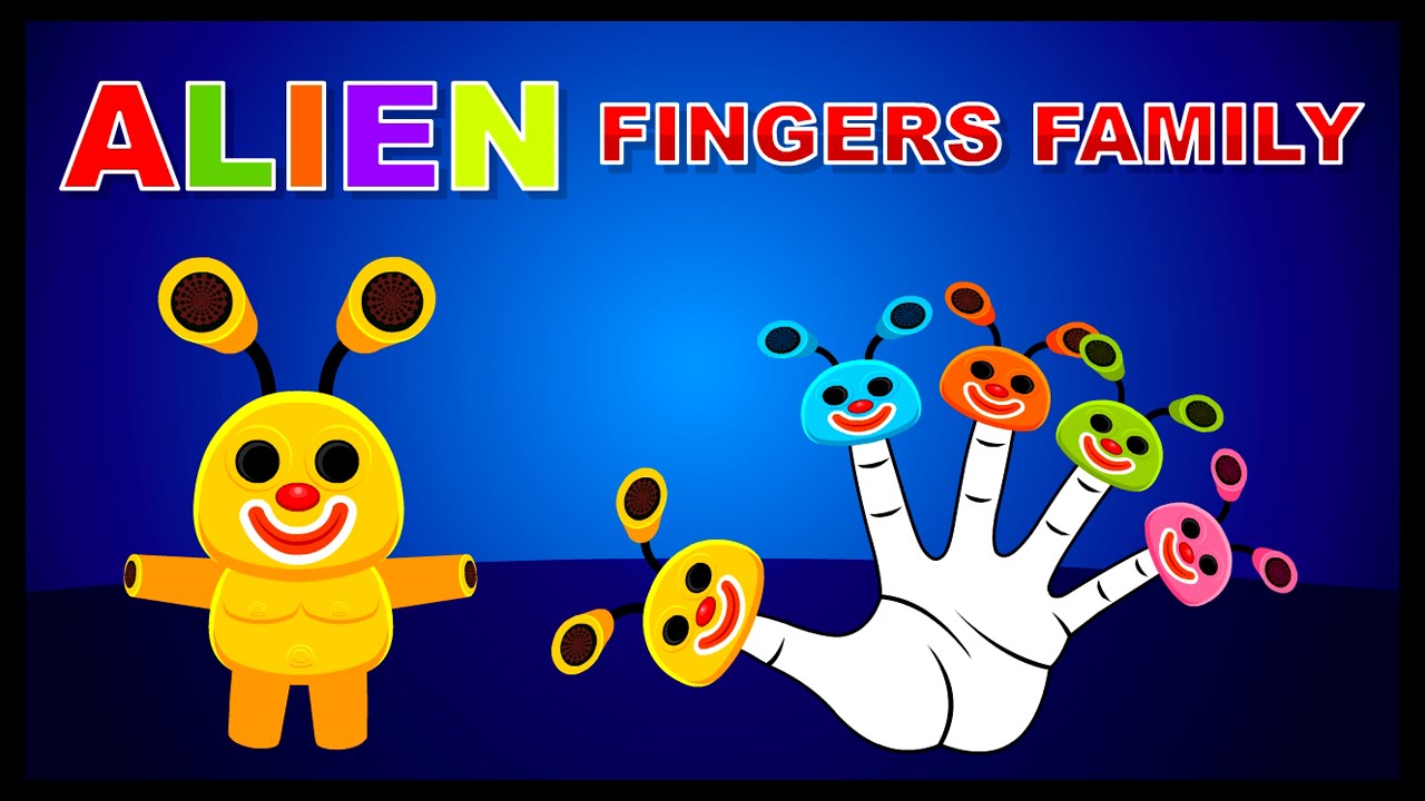 Finger Family Alien Family Nursery Rhyme Kids Animation Rhymes Songs ...