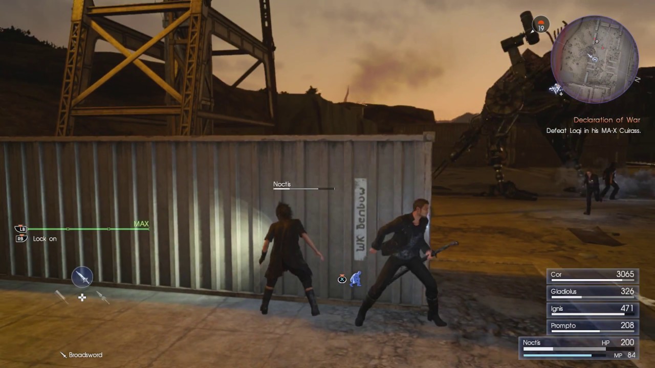 Final Fantasy XV - Loqi in his MA-X Cuirass Boss Fight - YouTube