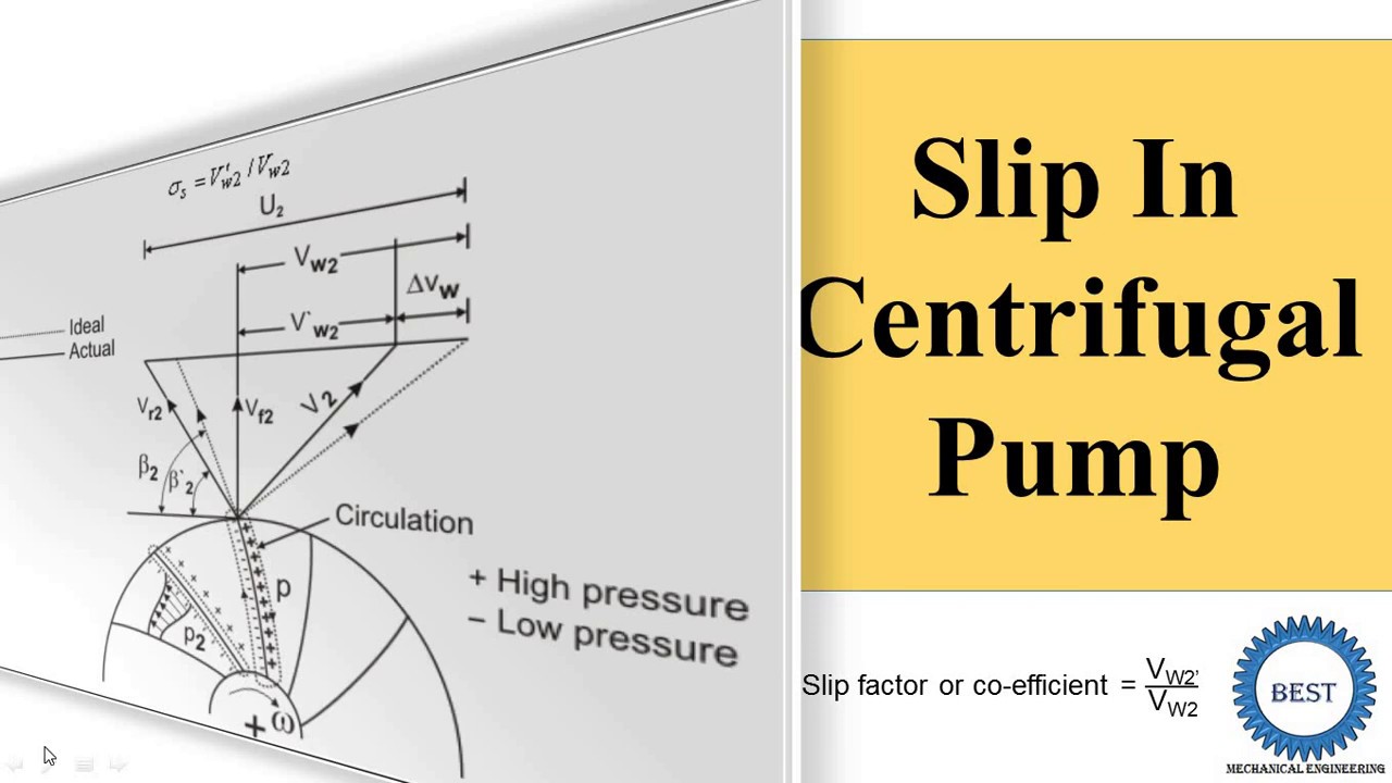 Slip In Centrifugal Pump - YouTube