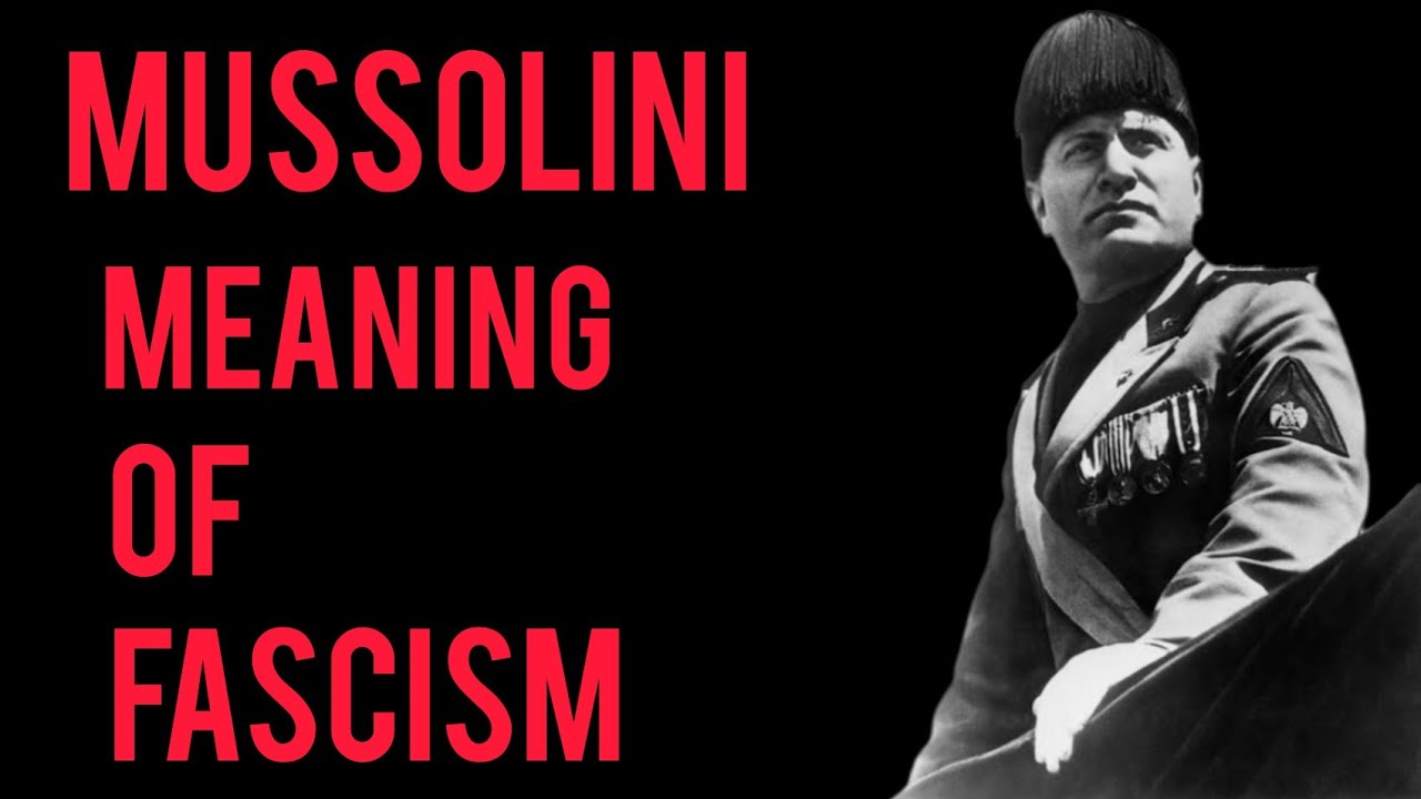 MUSSOLINI | FASCISM - YouTube