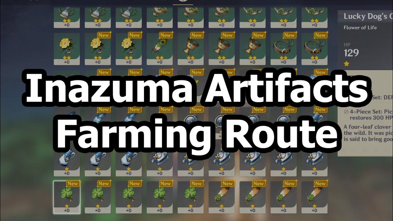 [Version 2.3] Inazuma Artifacts Farming Route (Genshin Impact) - YouTube