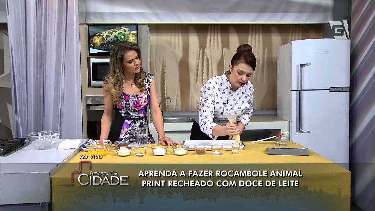 Revista da Cidade-Rocambole animal print recheado com doce de leite ...