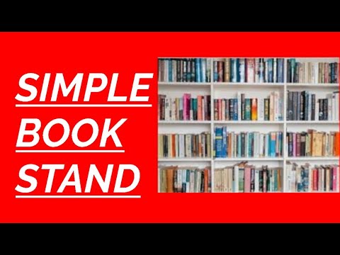 How to make a simple book stand DIY | CREATIVE CRAFTS - YouTube