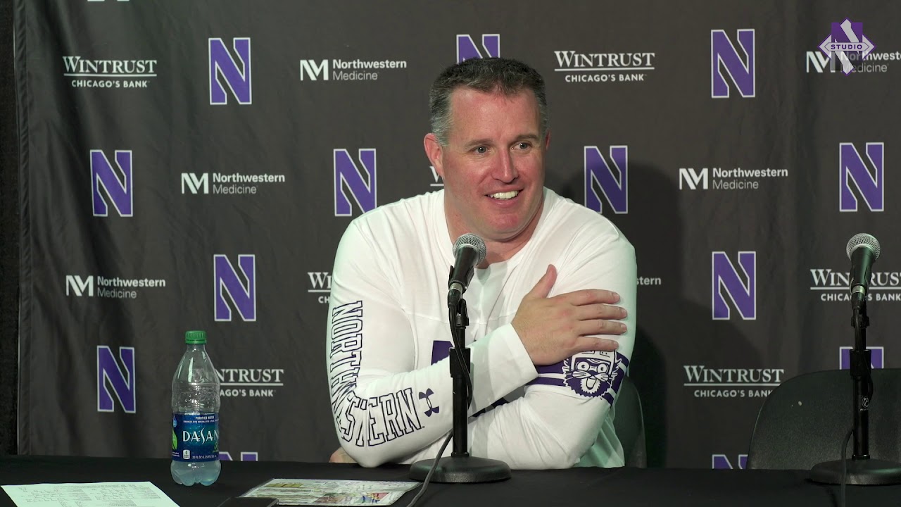 Football - Wisconsin Postgame: Pat Fitzgerald (9/28/19) - YouTube