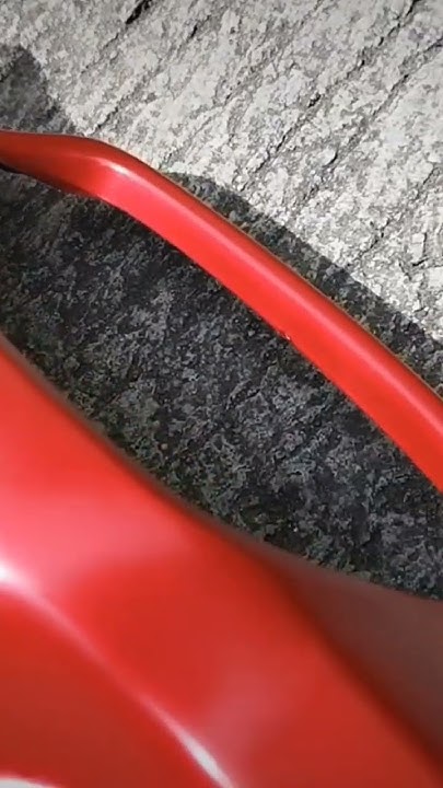 old speedometer cover make it new with #samuraipaint H751 Matte Red - YouTube