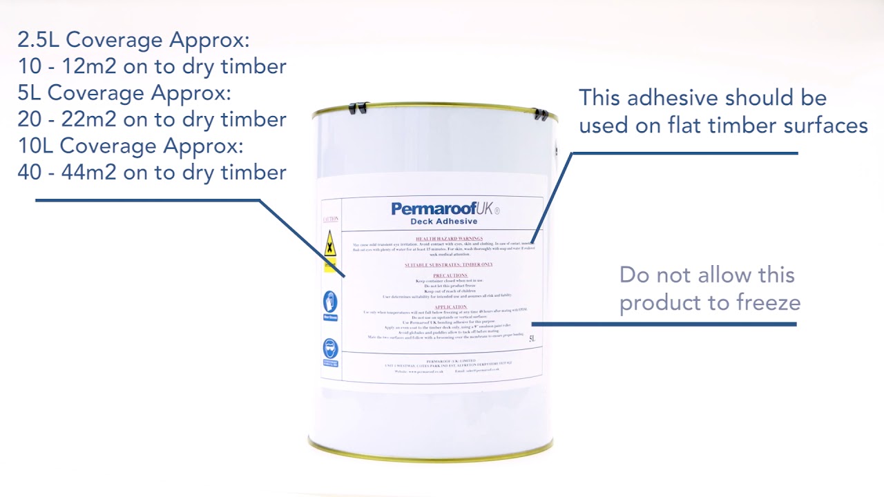 PermaRoof Deck Adhesive | Quality Roofing Adhesive, Safe & Easy to ...