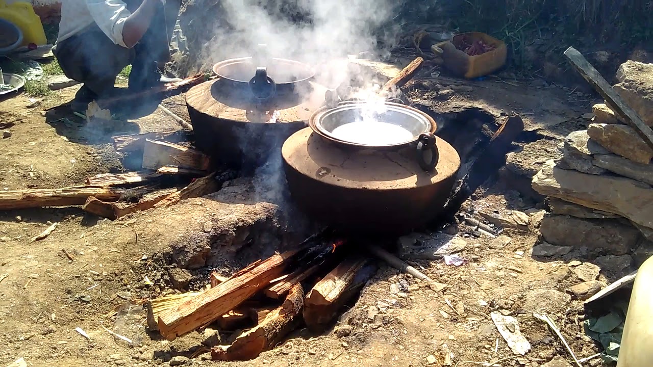 Organic Food making in traditional pahadi style - YouTube